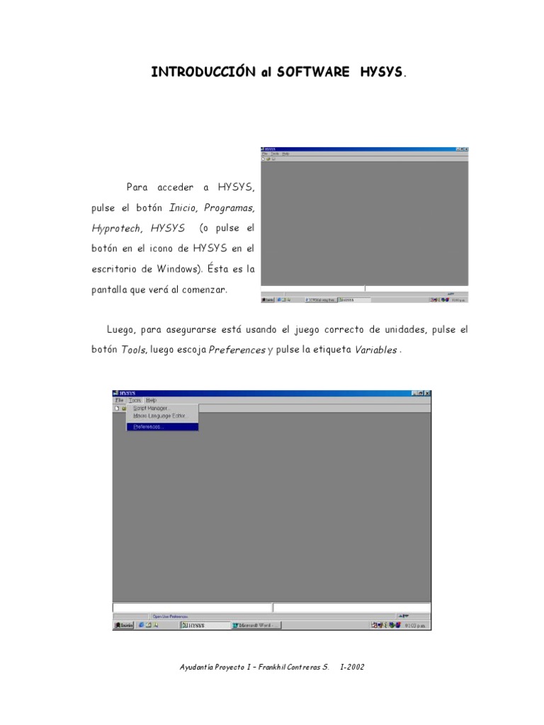 Manual Hysys | PDF | Point and Click | Color