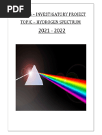 Hydrogen Spectral Series Table | PDF