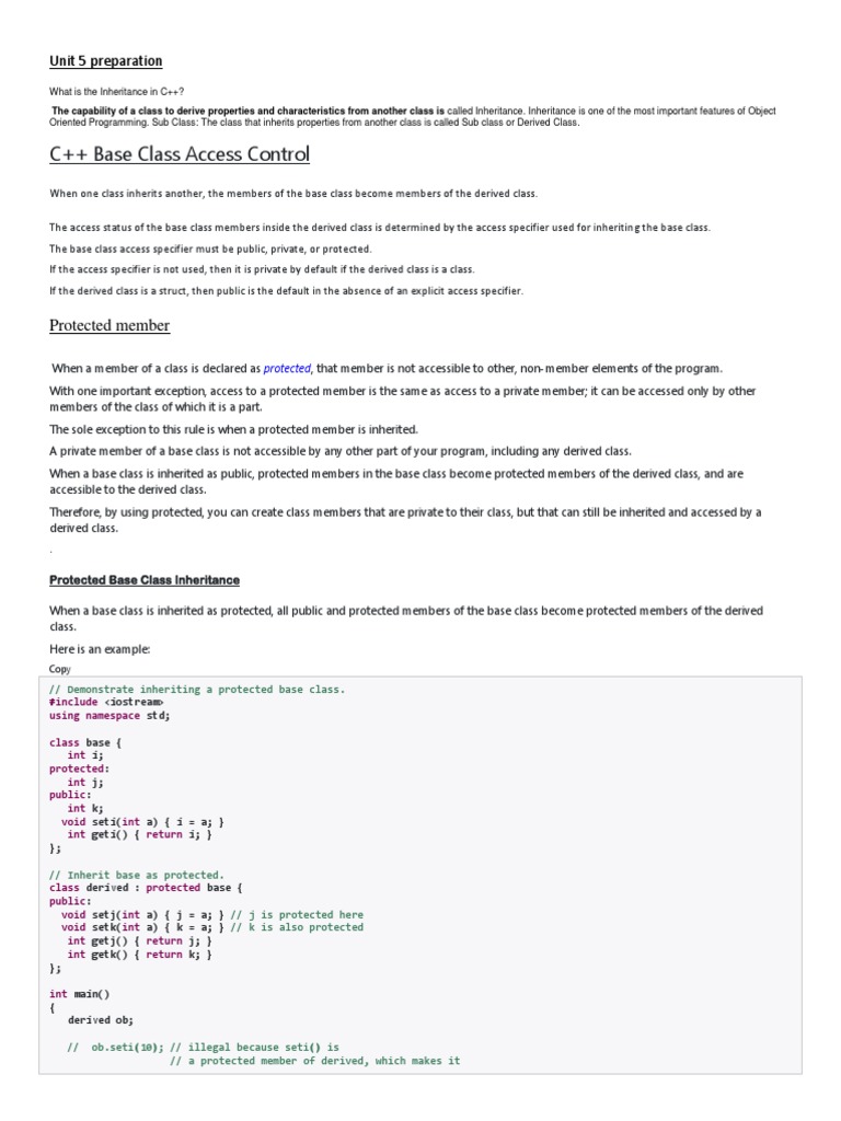Object Oriented Programming With C++ | PDF | Class (Computer ...