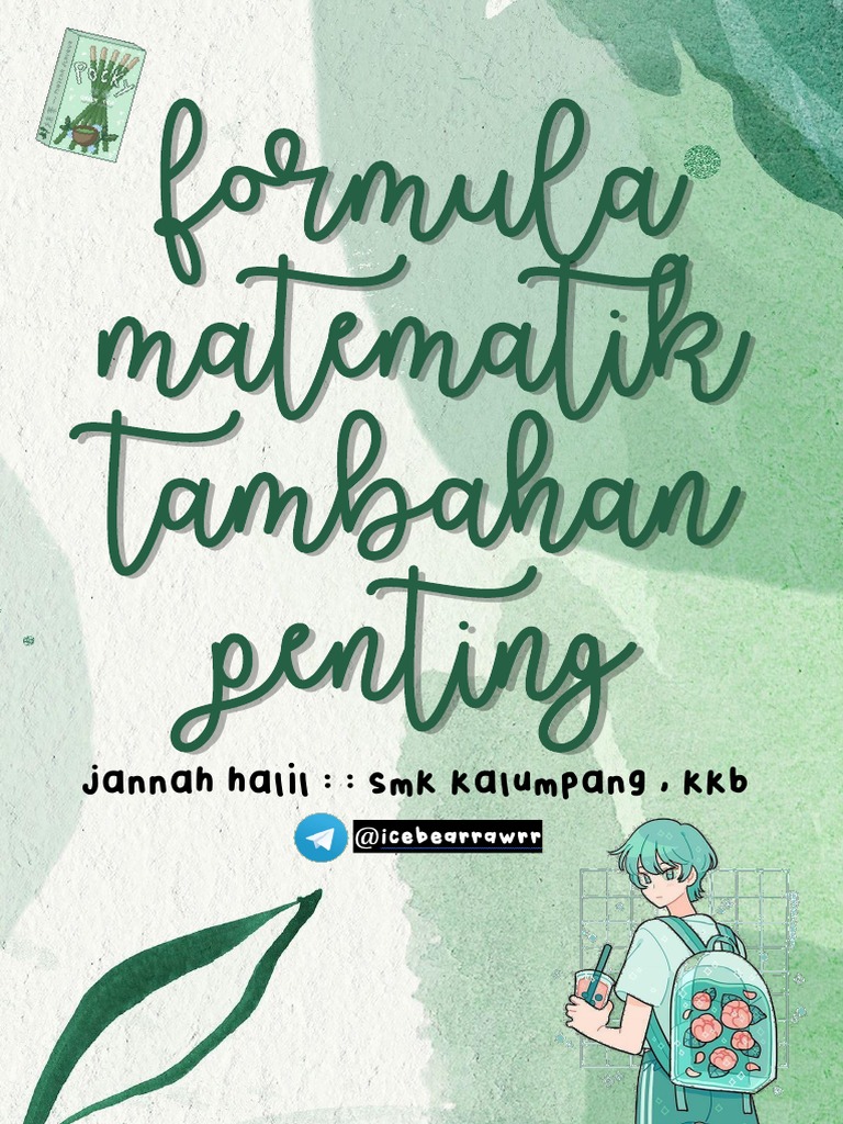 Formula Matematik Tambahan Penting | PDF