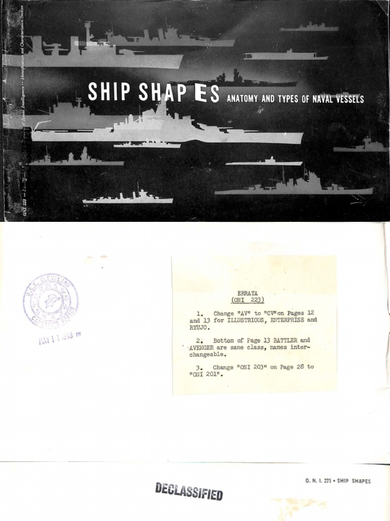 Ship Shape Pamphlet (US Navy 1943) | PDF | Cruiser | Destroyer