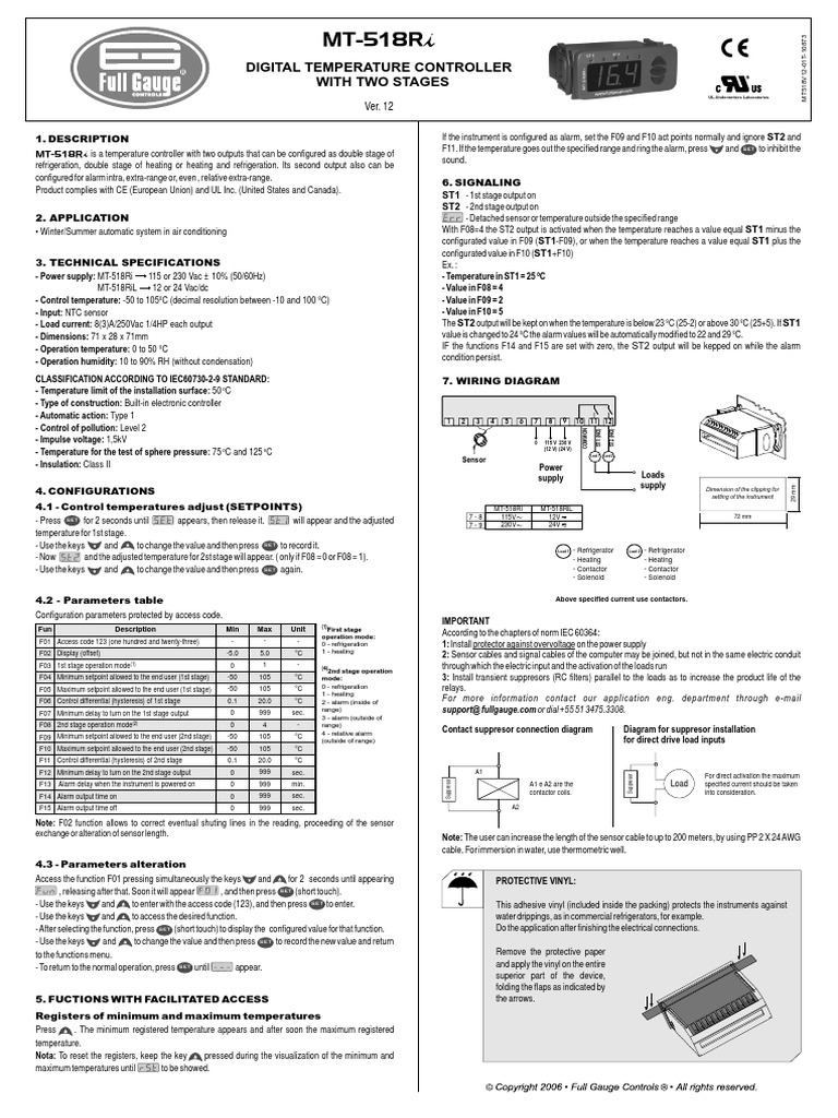 Full Gauge 518 | PDF | Power Supply | Parameter (Computer Programming)