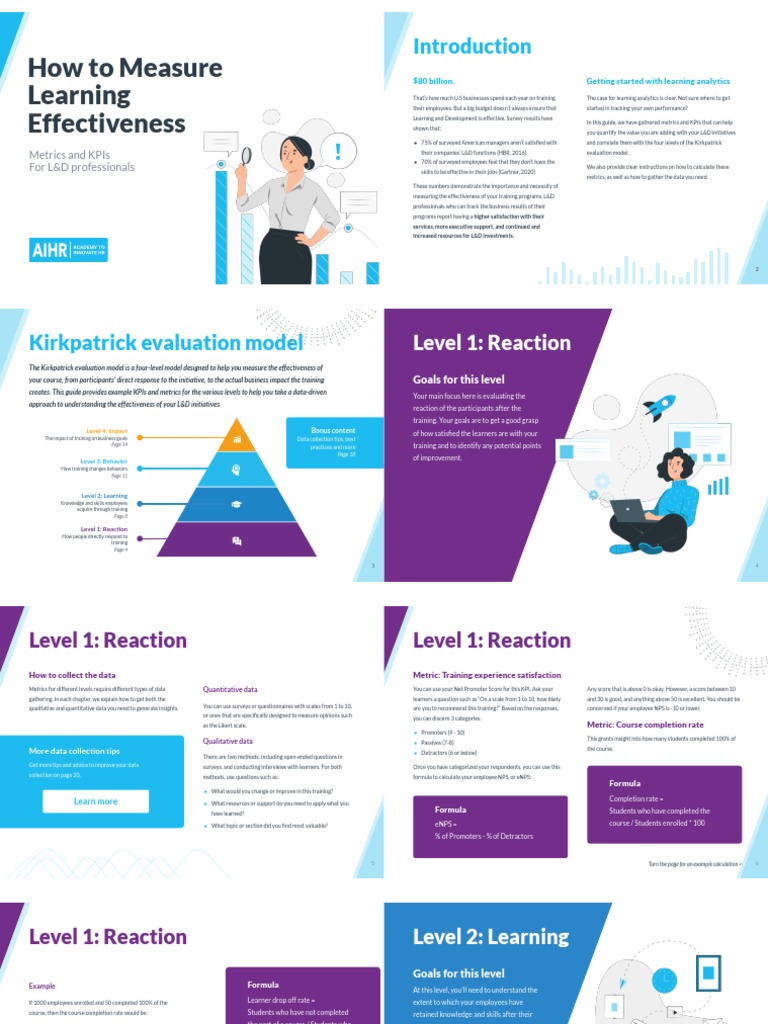 How To Measure Learning Effectiveness: Level 1: Reaction | PDF ...