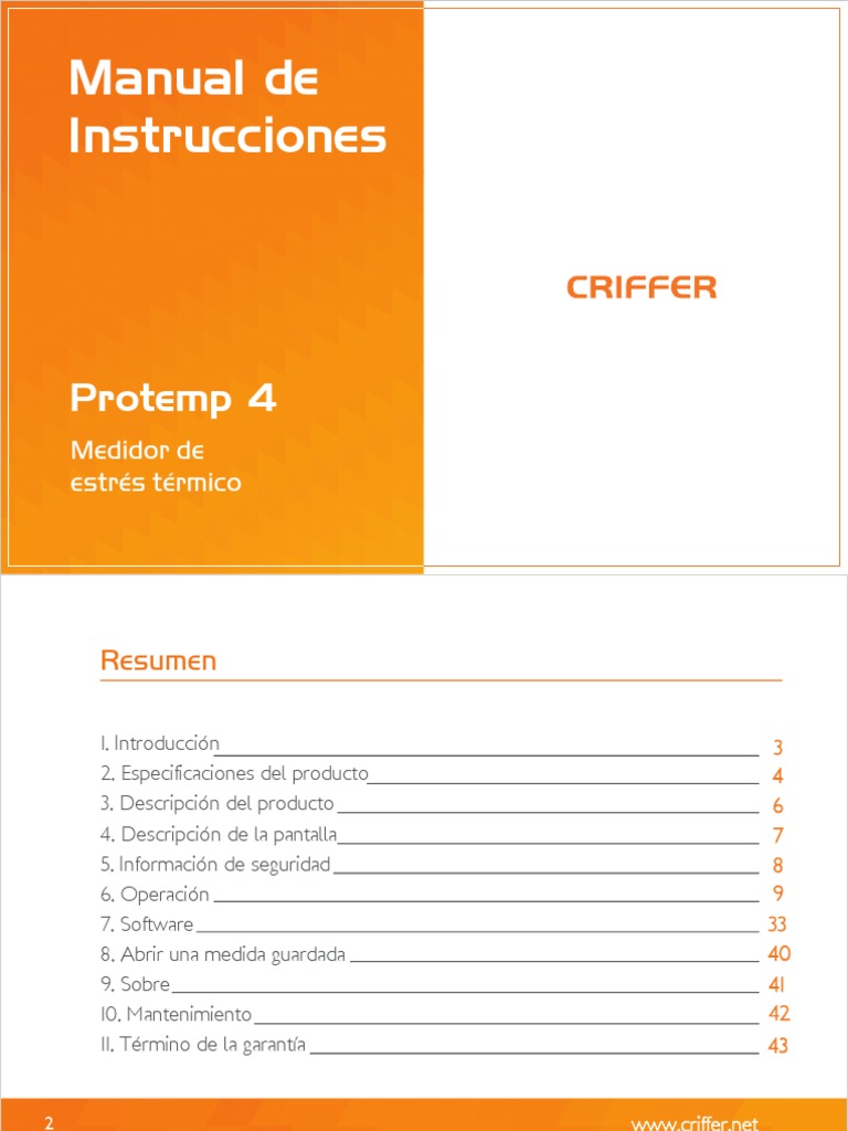 Manual Protemp 4 Esp | PDF | Temperatura | Medición