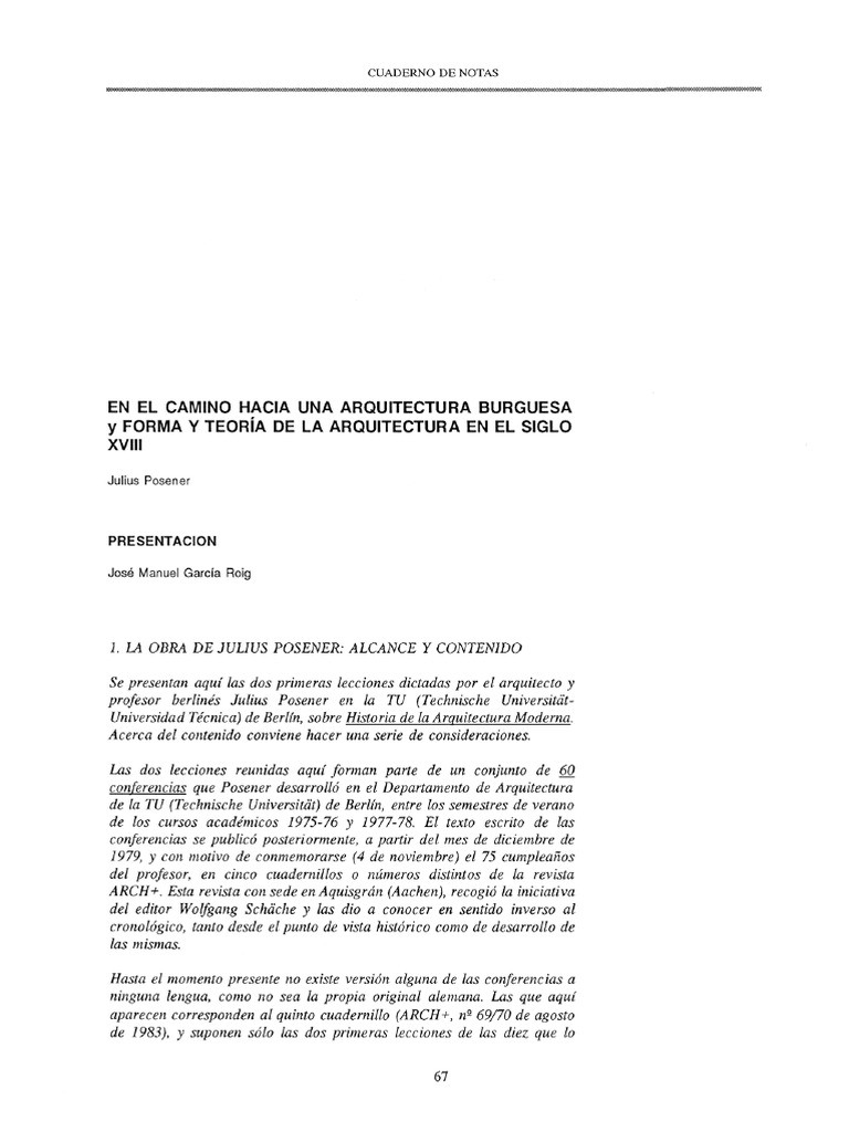 El Camino ... Julius Posener | PDF