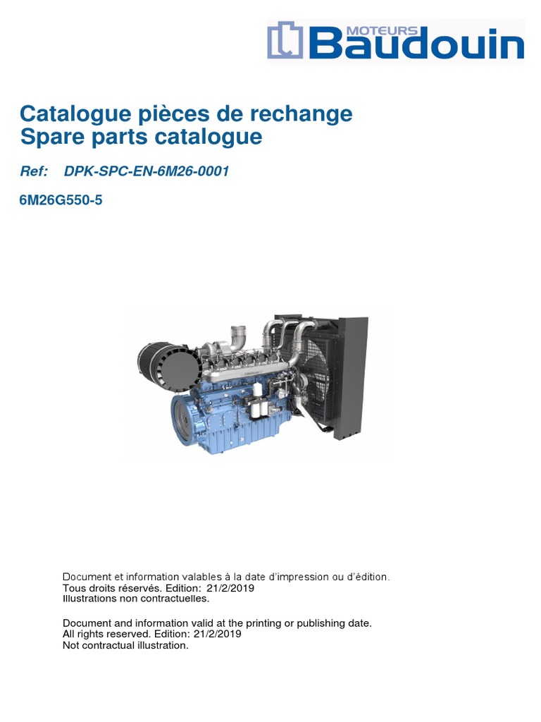 DPK SPC en 6M26 0001 19 02 21 - 6M26G550 5 | PDF | Composant | Moteurs