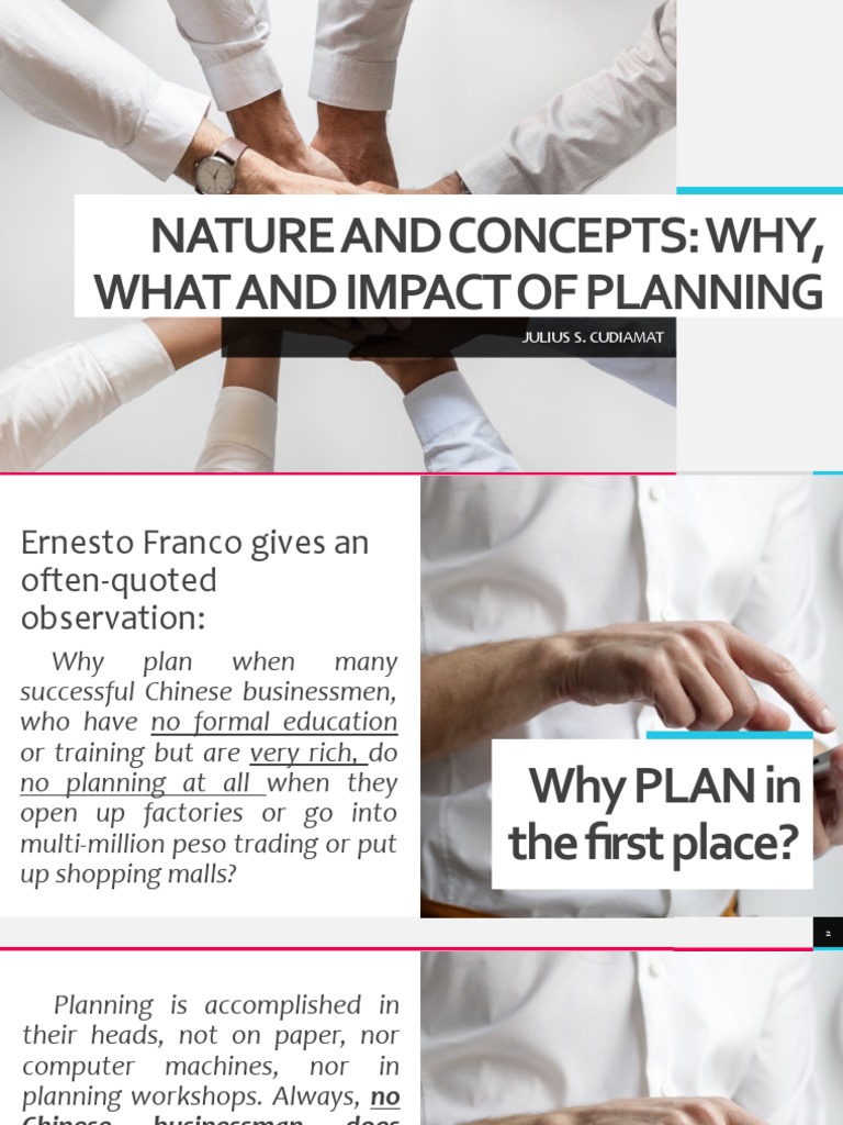 Why, What Impact of Planning | PDF | Decision Making | Goal