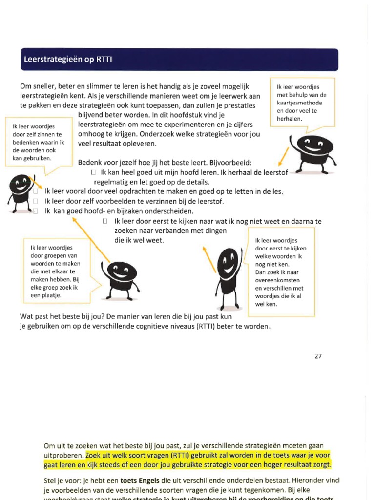 Slimmer Leren Met RTTI - Leerstrategieen Op RTTI | PDF