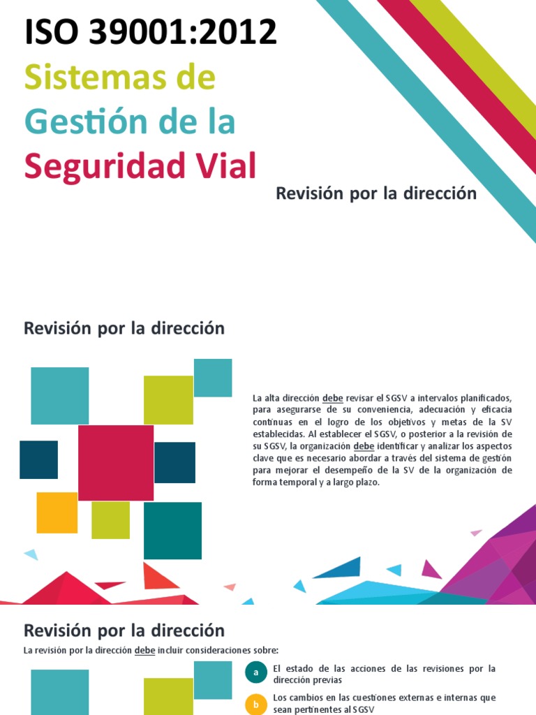 Revisión por la Dirección en SGSV ISO 39001 | PDF | Auditoría | Business