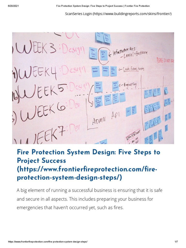 Fire Protection System Design Success | PDF | Fire Sprinkler System ...
