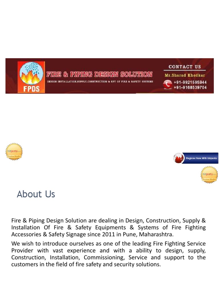 Fire and Piping Design | PDF | Firefighting | Fire Sprinkler System
