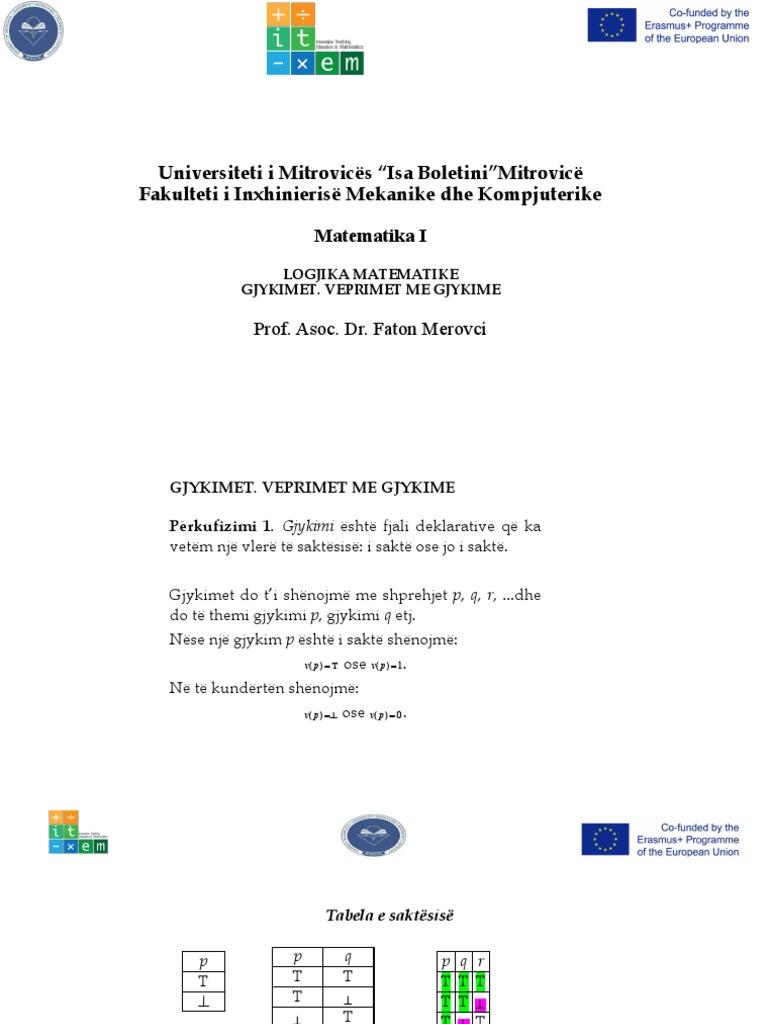 Logjika Matematike | PDF