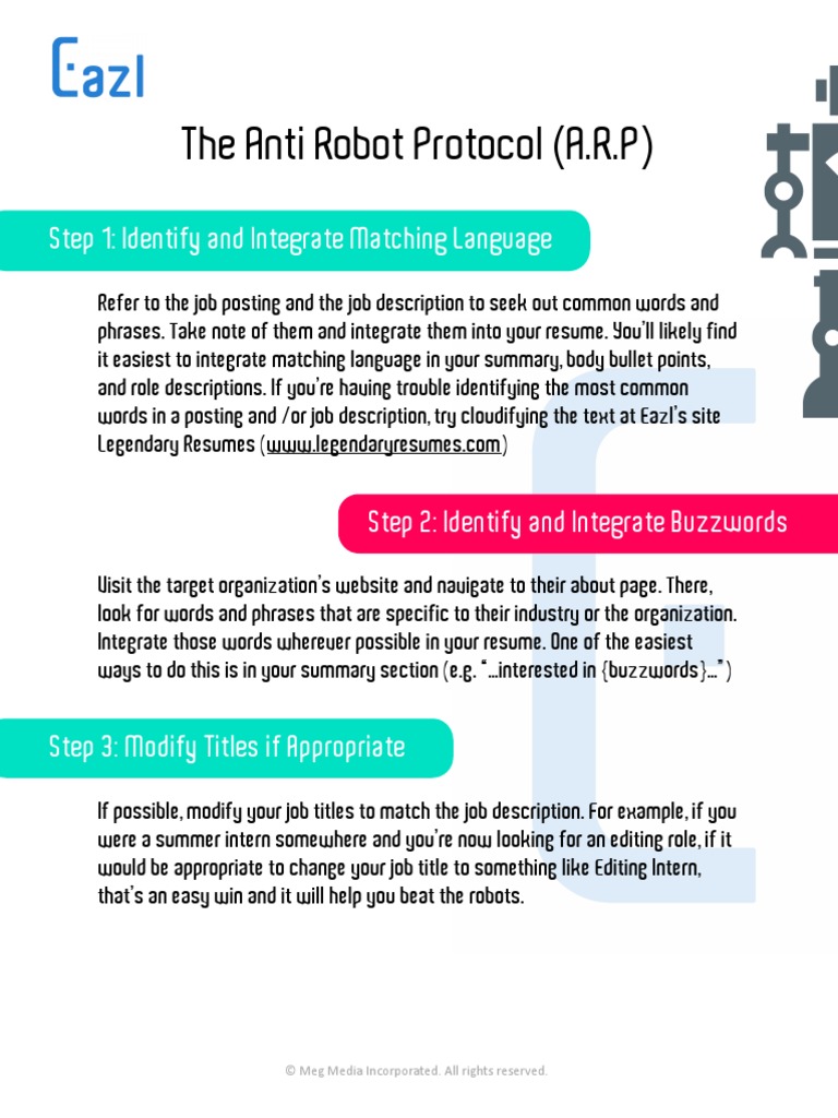 Step by Step Guide To The ARP or Resume Keyword Optimization | PDF | Résumé | Search Engine ...