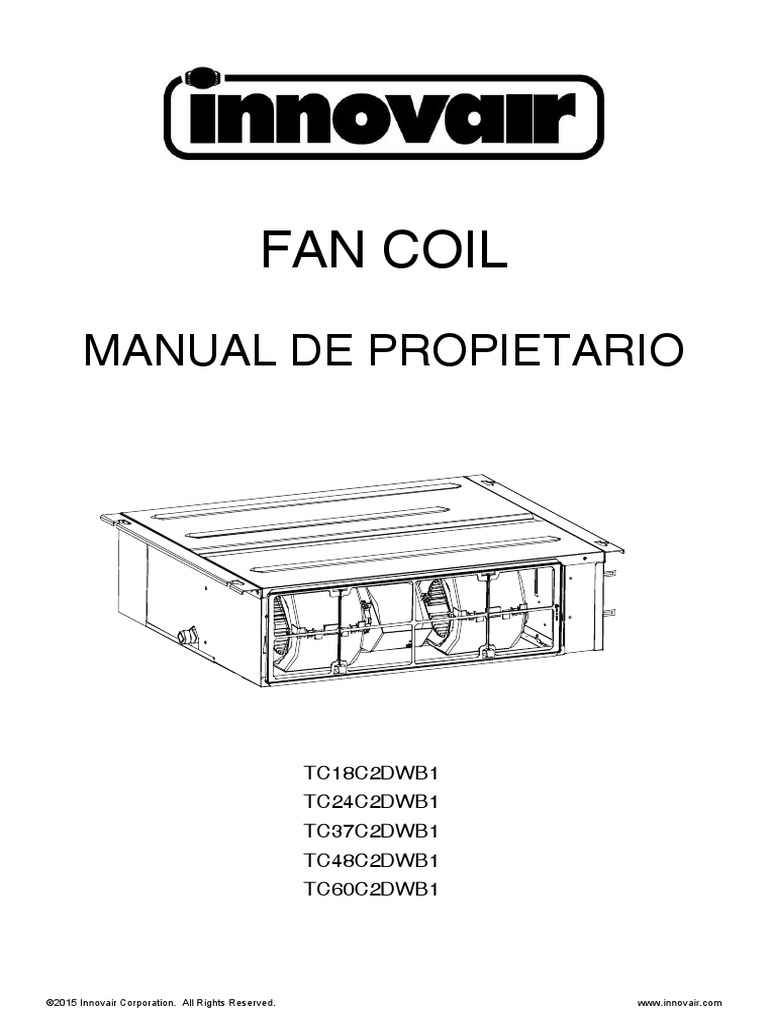 Innovair TC Fan Coil User Manual Spanish | PDF | Aire acondicionado ...