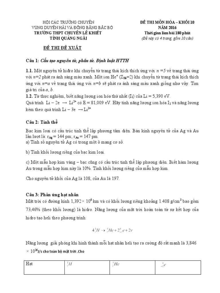 DHBB LK2016 de Hoa10 W2003 | PDF