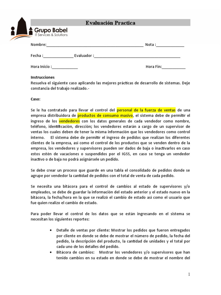 Examen Practico Oracle | PDF | Archivo de computadora | Ingeniería de ...