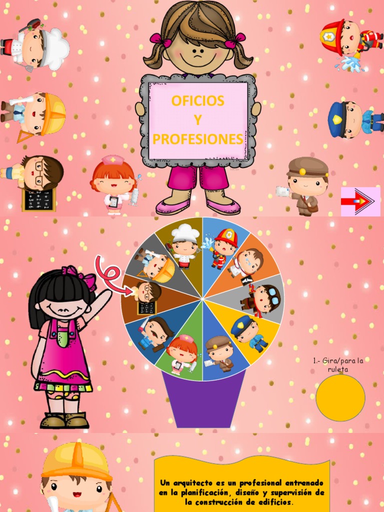 Ruleta de Profesiones para Niños | PDF | Arquitecto | Enfermería