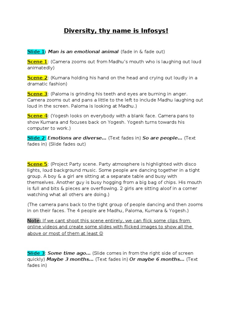 Diversity, Thy Name Is Infosys! | PDF | Leisure