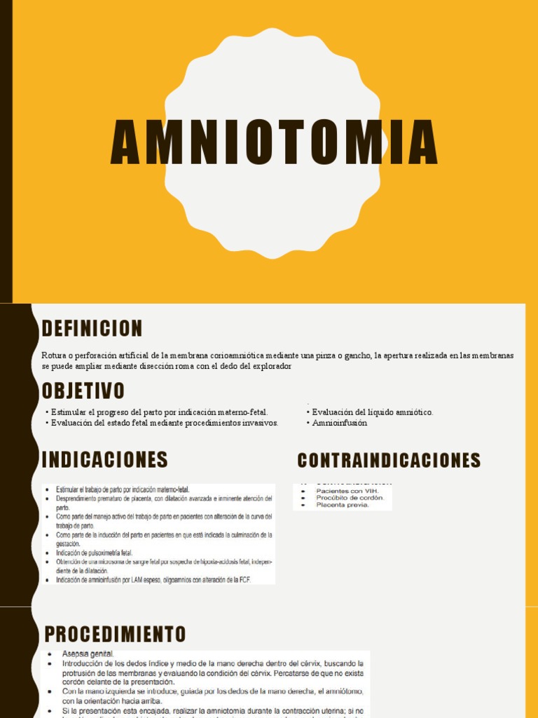 Amniotomia y Amnioscop | PDF | Reproducción humana | Embarazo humano