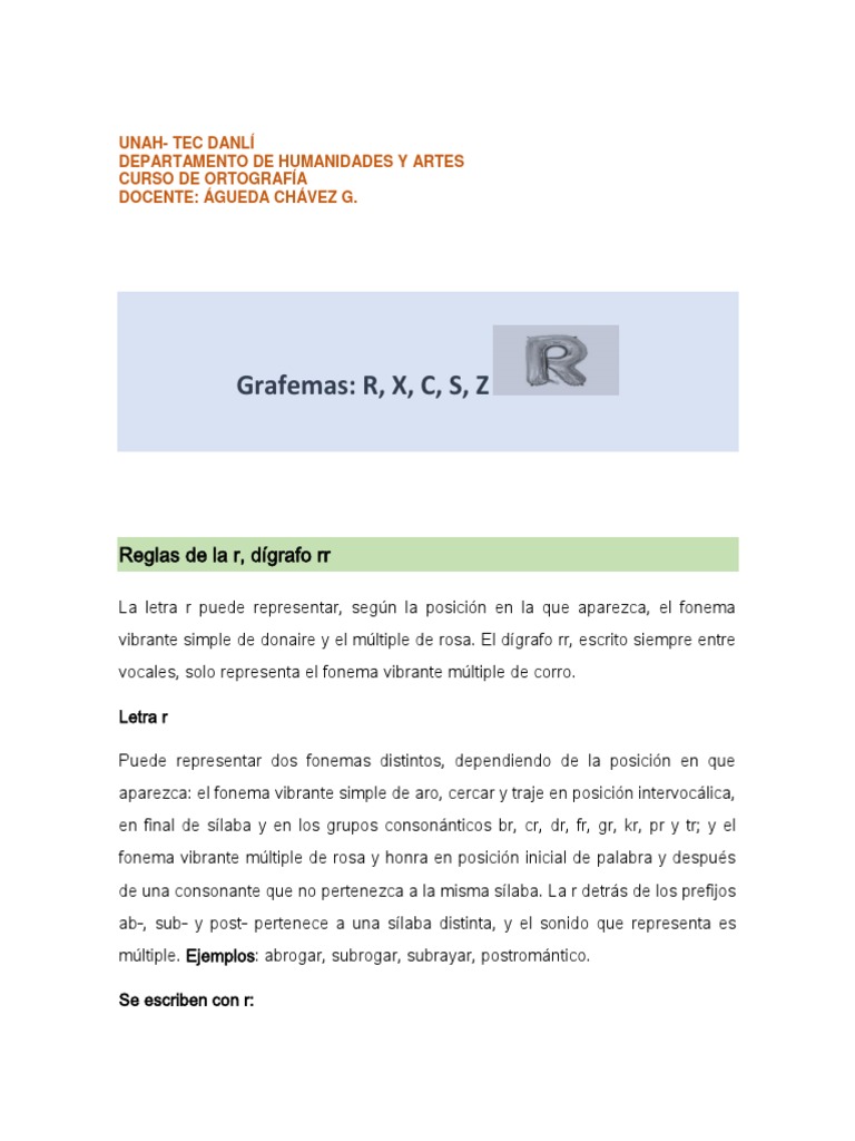 2.2. Los Grafemas - Ii | PDF | Sílaba | Fonética