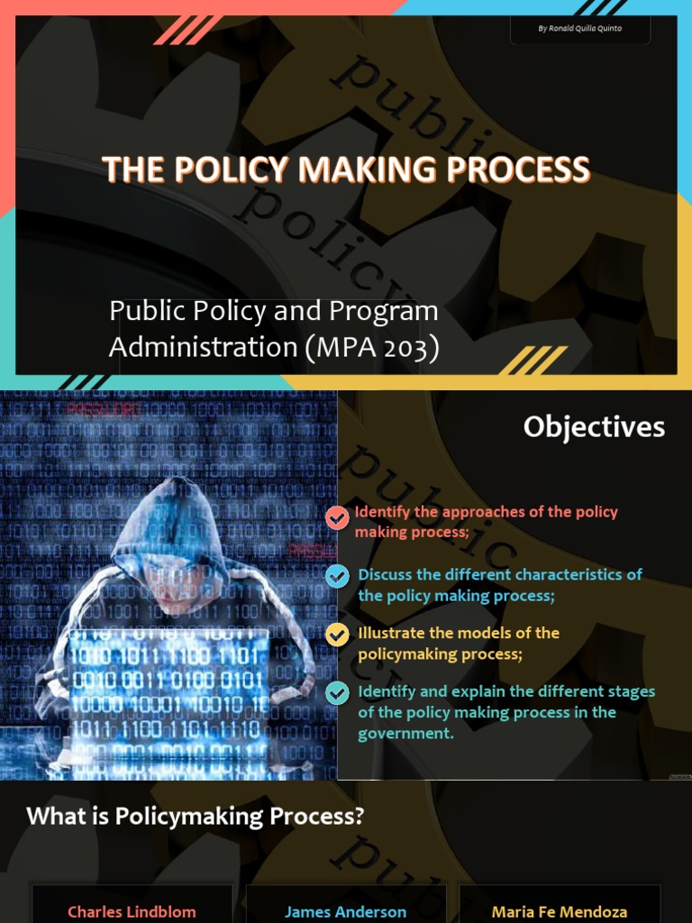 Understanding the Policymaking Process | PDF | Policy | Decision Making