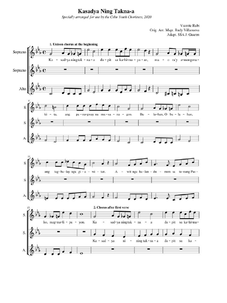 Kasadya Ning Takna-A | PDF