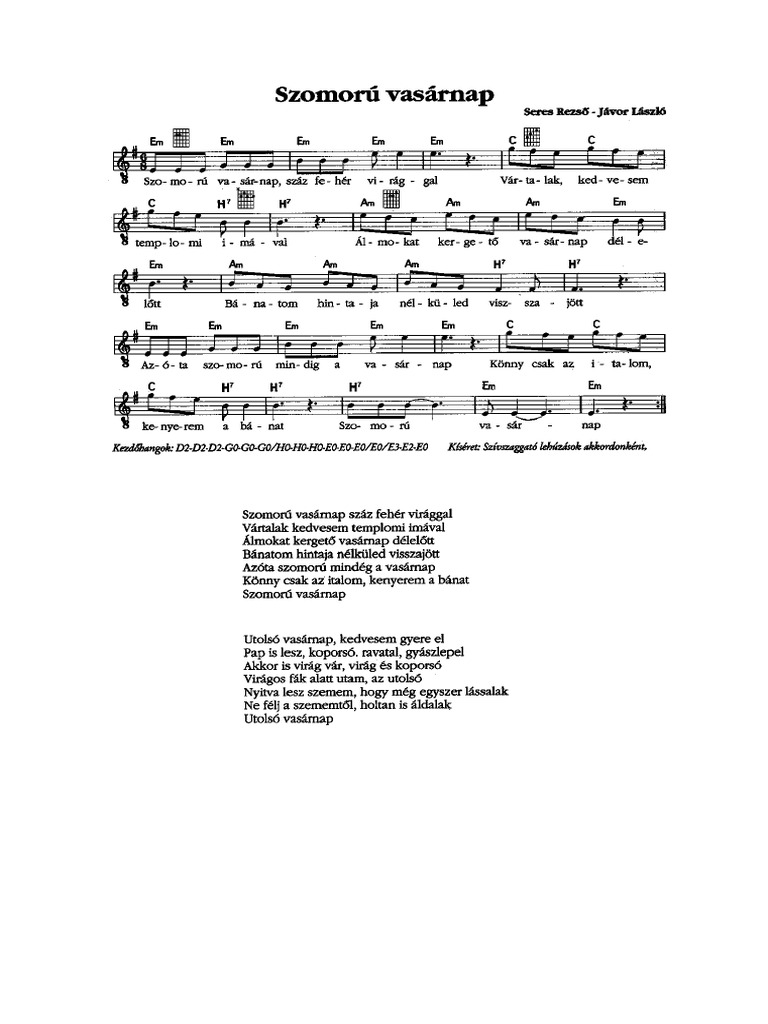 Szomorú Vasárnap | PDF