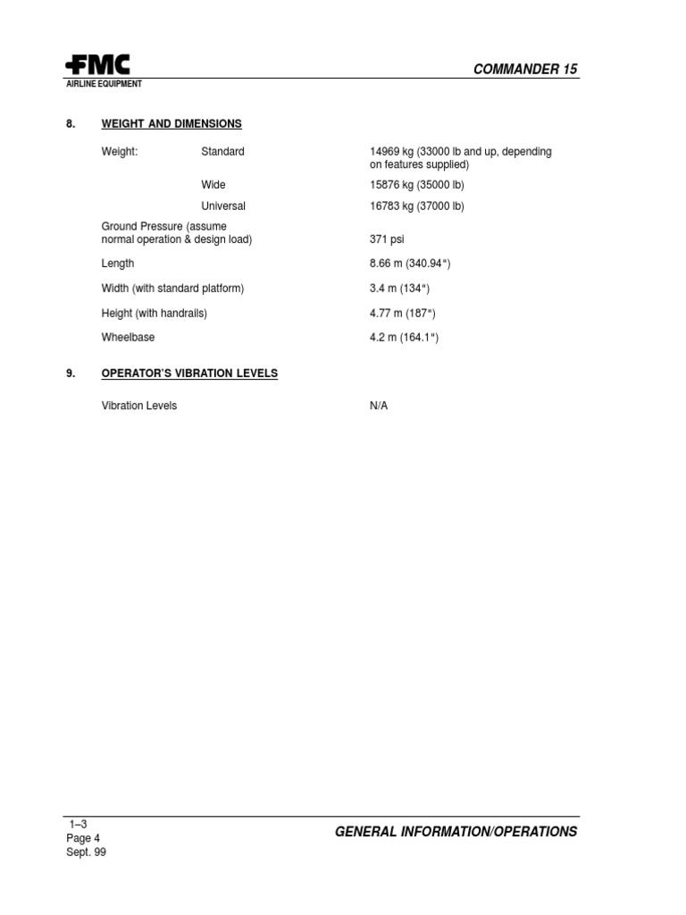 Shipping FMC Commander 15 | PDF | Loader (Equipment) | Transport