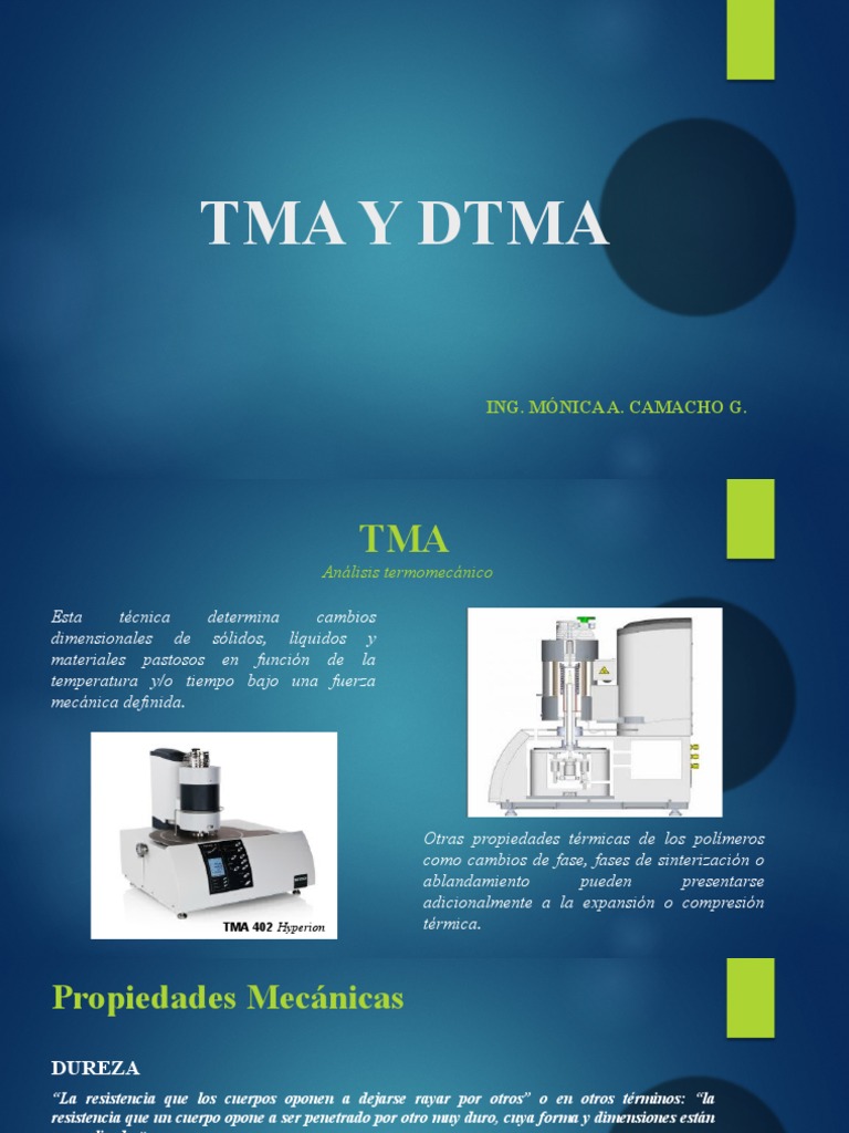 Tma y Dtma | PDF | Viscoelasticidad | Viscosidad