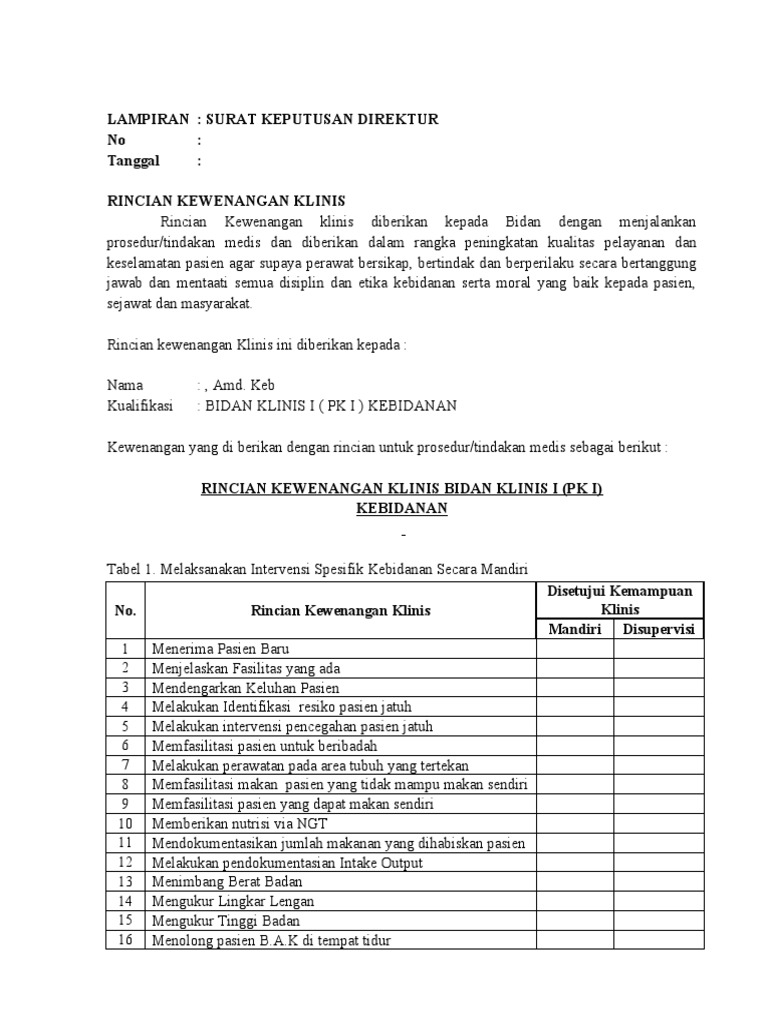 RKK PK I Kebidanan | PDF