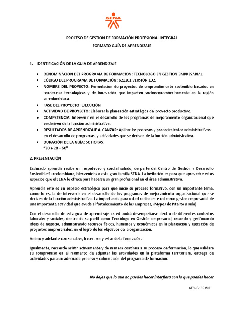 Guia RAP 1 | PDF | Gestión de recursos humanos | Planificación