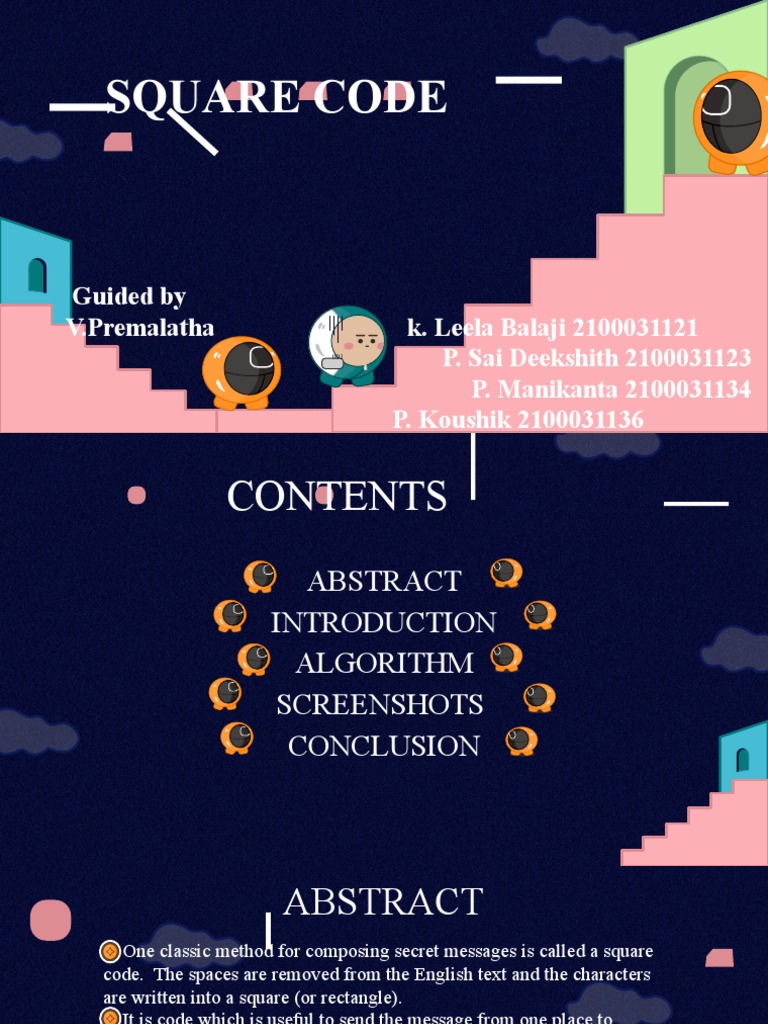 CTSD Project Work Square Code | PDF | String (Computer Science) | Computer Network