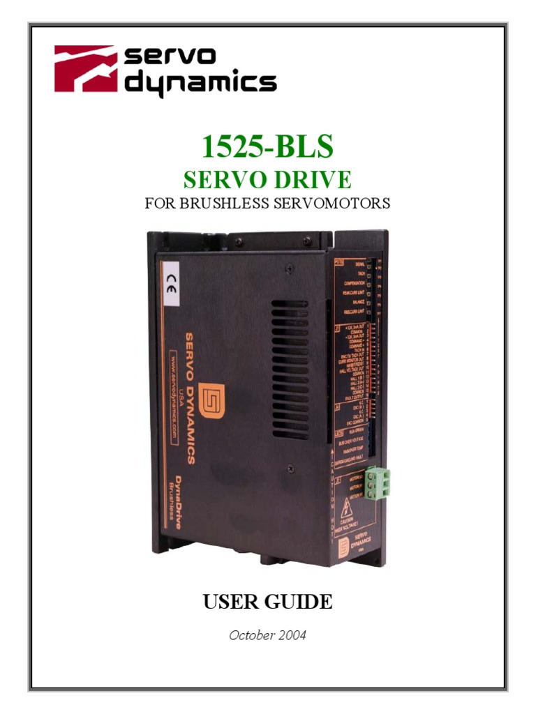 Servo Drive: User Guide | PDF | Amplifier | Electric Motor