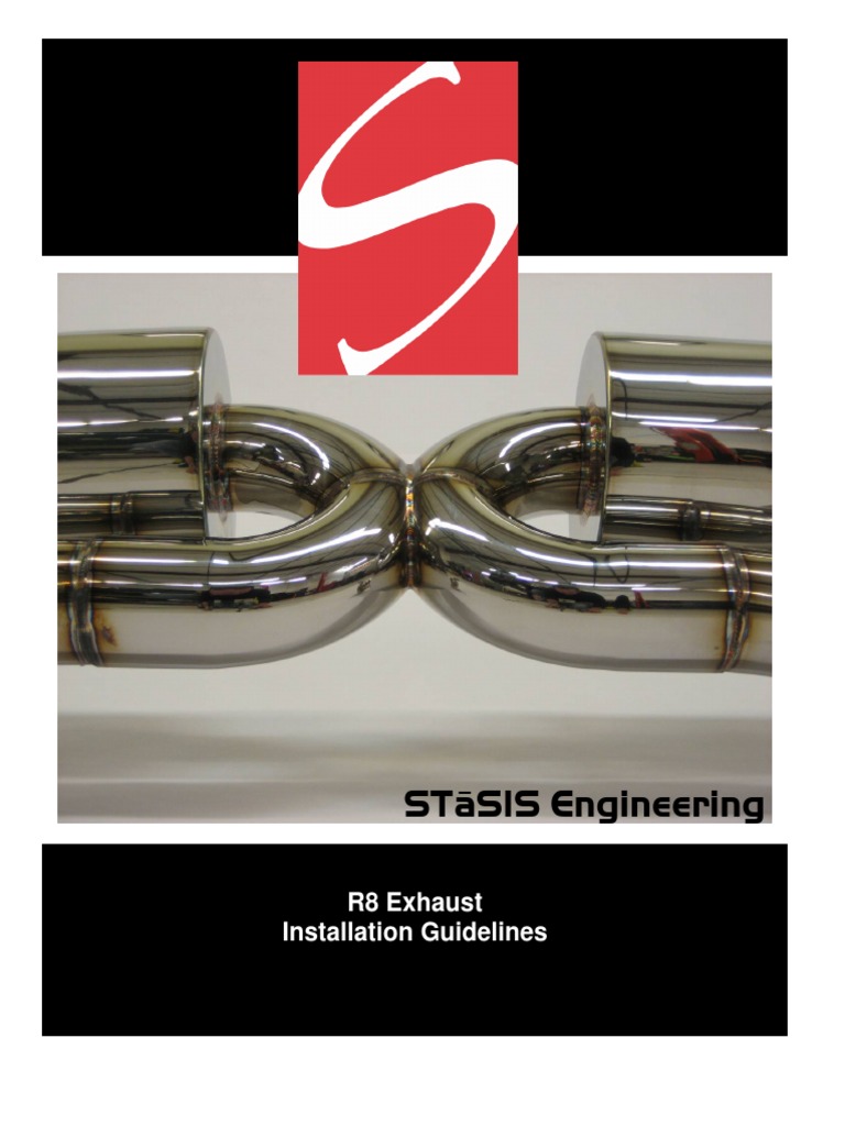 Installation Guide - R8 V8 V10 Exhaust | PDF | Screw | Electrical Connector