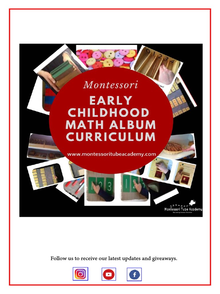 Montessori Math 3 6 Album Early Childhood Final | PDF