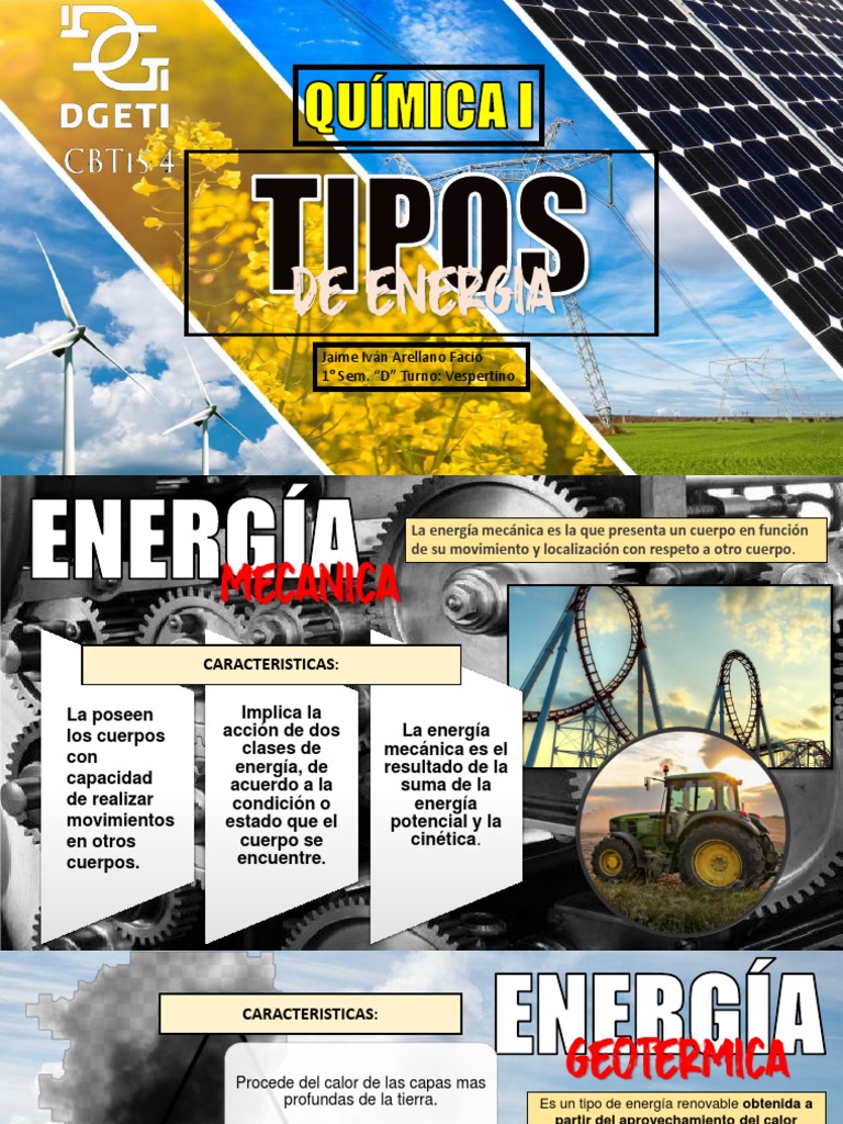 Tipos de Energia | PDF | Energía renovable | Desarrollo energético