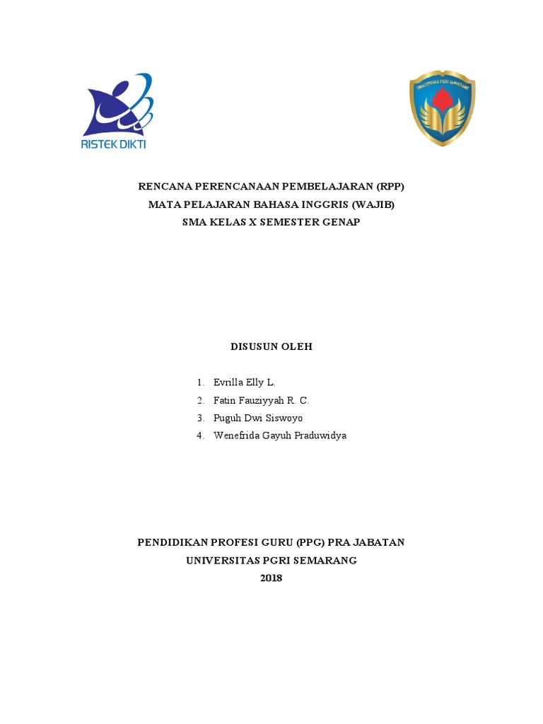 RPP Kelas X Wajib KD 3.7 Recount Text | PDF