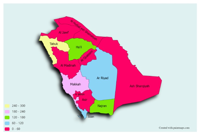 Saudi Arabia Map Chart | PDF