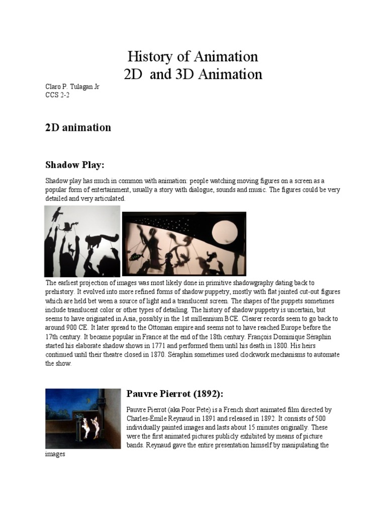 History of Animation | PDF | Animation