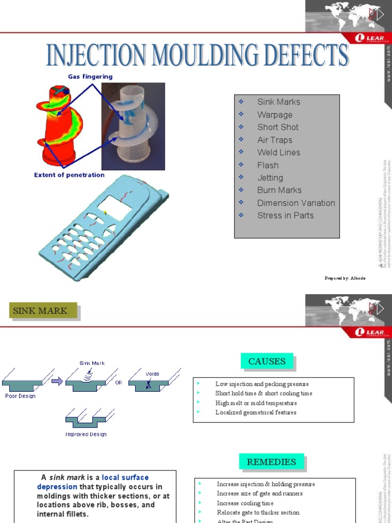 Injection Molding Defects Guide | PDF | Applied And Interdisciplinary ...