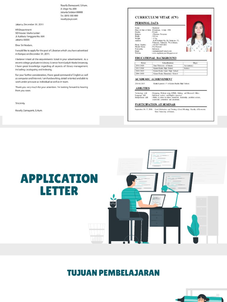 Media Pembelajaran Application Letter | PDF | Communication | Cognition