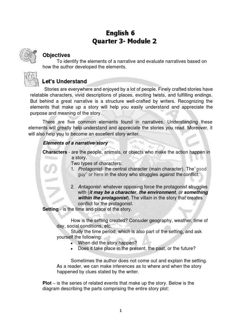 ENG6 Quarter 3 Module 2 | PDF | Plot (Narrative) | Narrative