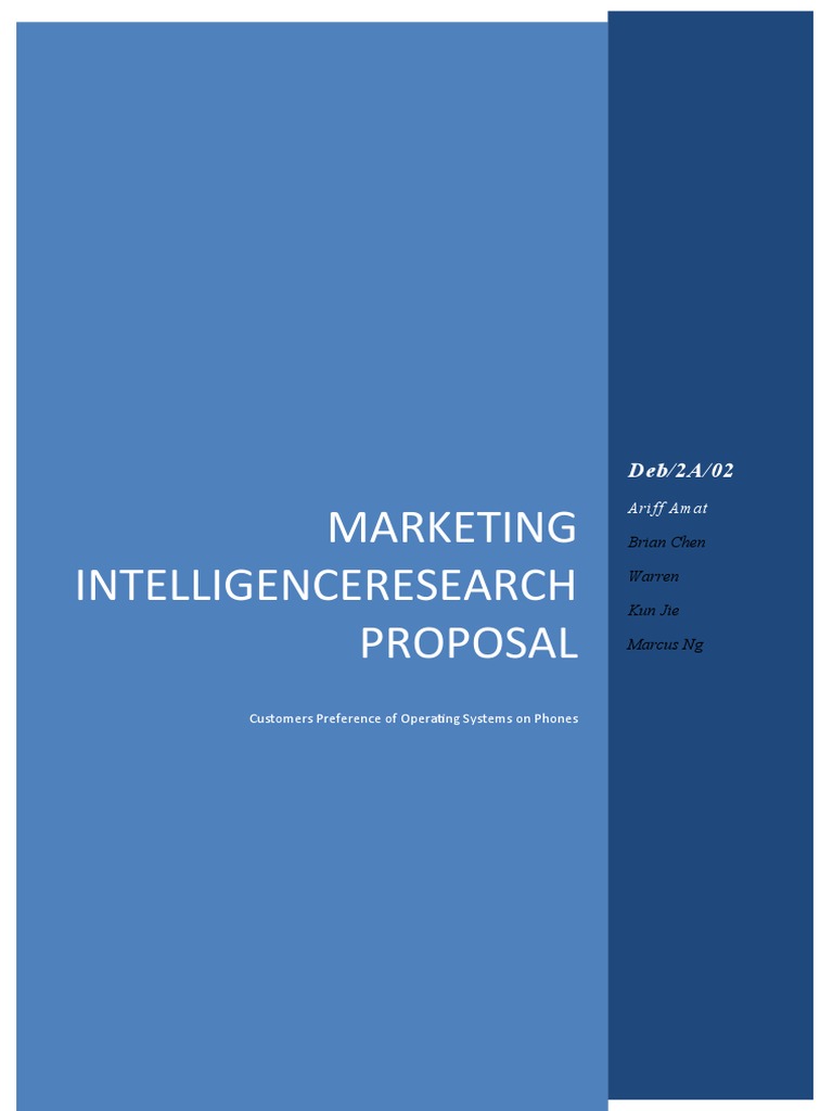 Marketing Intelligence Research Proposal | PDF | Windows Phone ...