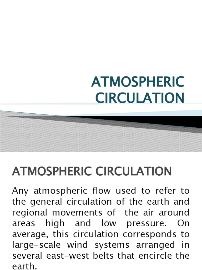 Atmospheric Circulation | PDF | Atmospheric Circulation | Weather