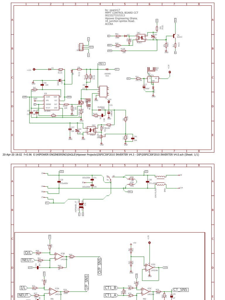 Inverter Schmatic Diagram | PDF