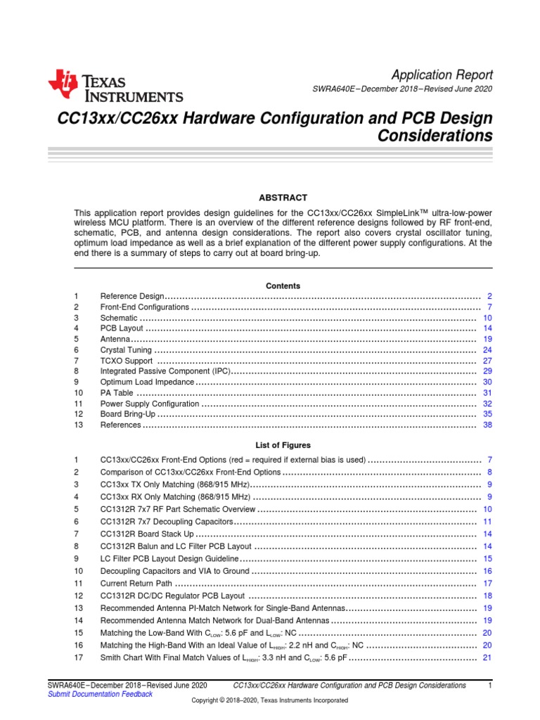 CC13xx/CC26xx Hardware Configuration and PCB Design Considerations ...