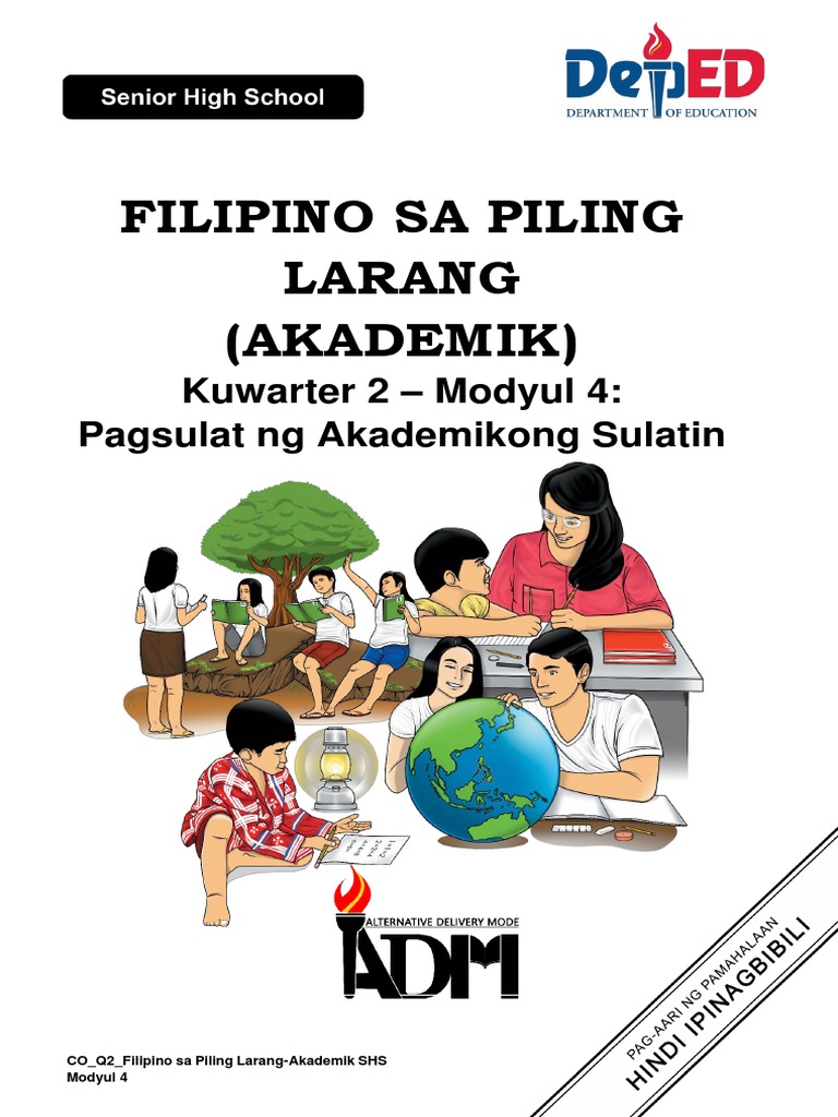 Q2 Modyul 4 Filipino Sa Piling Larang Akademik 1 3 | PDF