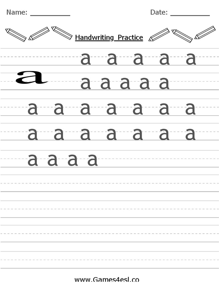 Alphabet Tracing Worksheet Lowercase A To Z | PDF | Languages | Foreign ...