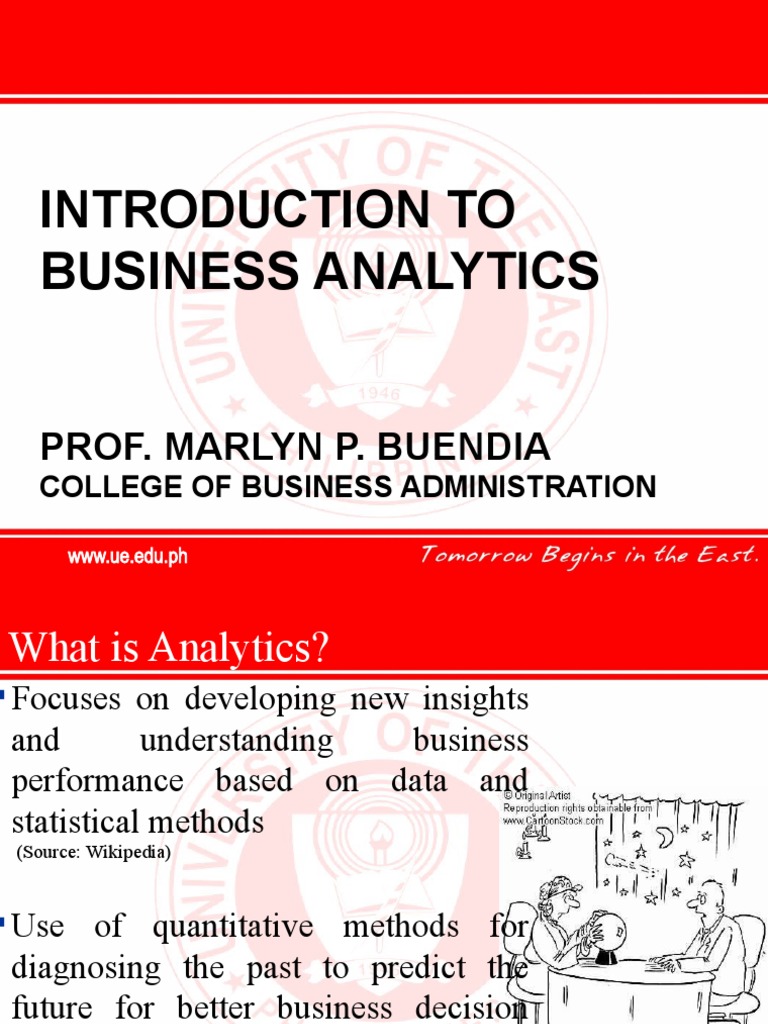 Introduction To Business Analytics | PDF | Analytics | Business ...