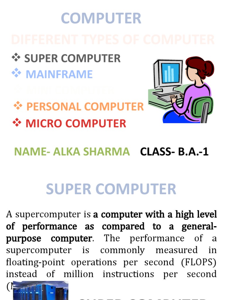 An Overview of Different Types of Computers: Supercomputers, Mainframes ...